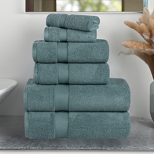 Click here for SUPERIOR Zero Twist Cotton Chevron 6-pc. Quick Dry... prices