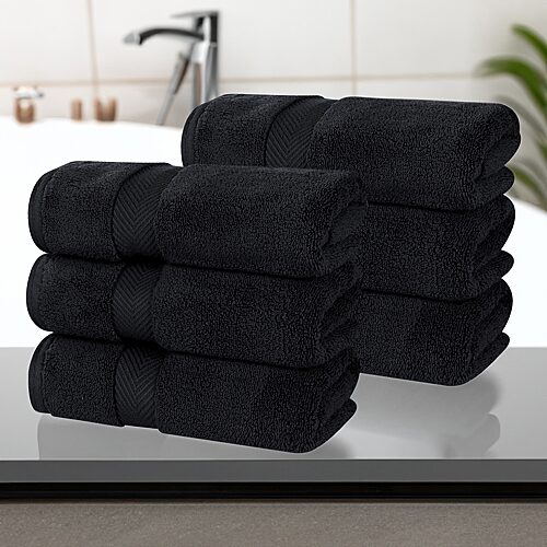 Click here for SUPERIOR Zero Twist Cotton Chevron 6-pc. Hand Towe... prices