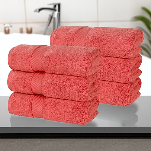 Click here for SUPERIOR Zero Twist Cotton Chevron 6-pc. Hand Towe... prices
