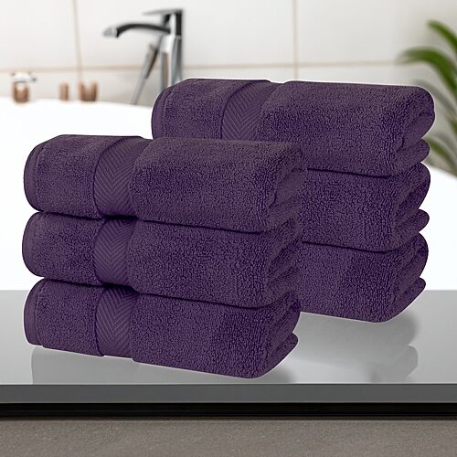 Click here for SUPERIOR Zero Twist Cotton Chevron 6-pc. Hand Towe... prices