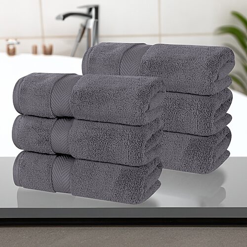 Click here for SUPERIOR Zero Twist Cotton Chevron 6-pc. Hand Towe... prices