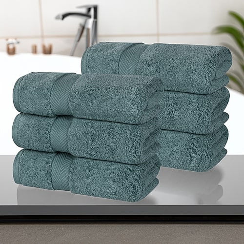 Click here for SUPERIOR Zero Twist Cotton Chevron 6-pc. Hand Towe... prices
