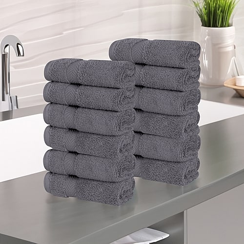 Click here for SUPERIOR Zero Twist Cotton 12-pc. Quick Dry Washcl... prices