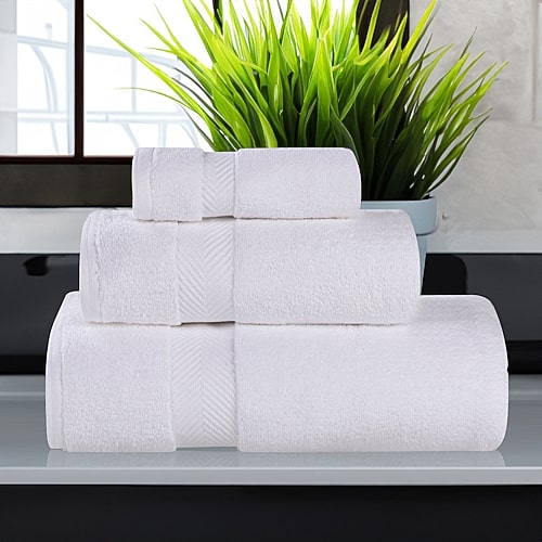 Click here for SUPERIOR Zero Twist Cotton Chevron 3-pc. Quick Dry... prices
