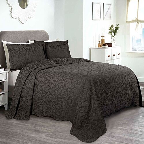 Click here for SUPERIOR Aspen Scalloped Jacquard Floral Botanical... prices