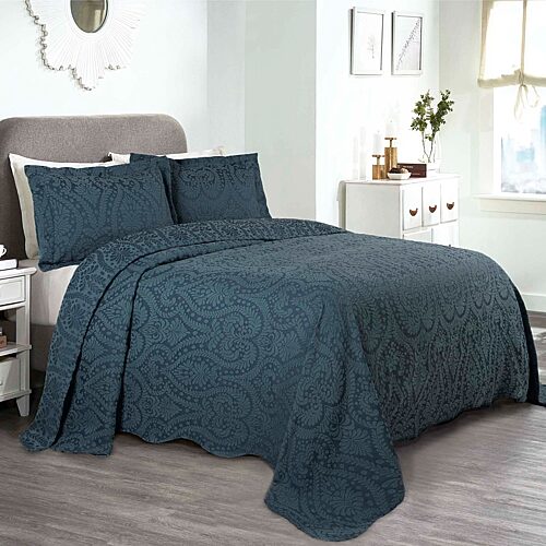 Click here for SUPERIOR Aspen Scalloped Jacquard Floral Botanical... prices