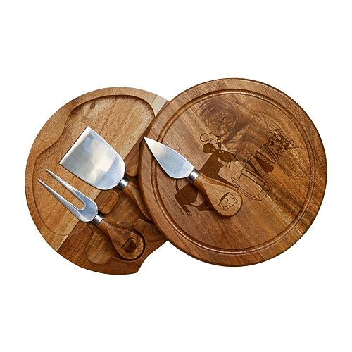 Click here for Picnic Time Acacia Brie-Ratatouille 4-pc. Wood Che... prices