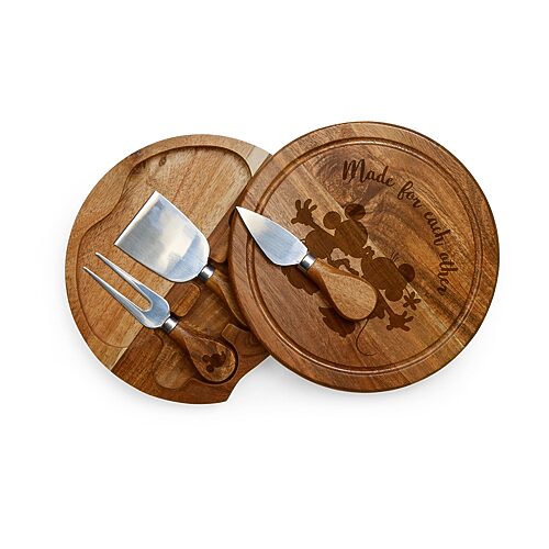 Click here for Picnic Time Brie Acacia-Mickey And Minnie Sihoutte... prices