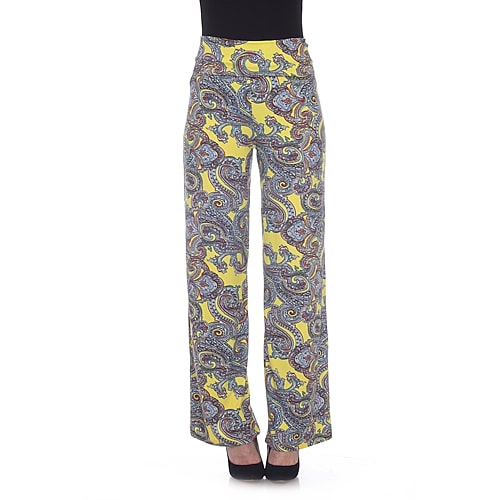 Click here for White Mark Womens Mid Rise Wide Leg Palazzo Pant... prices