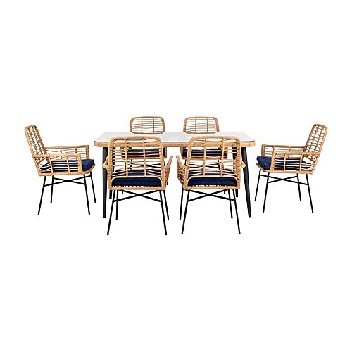 Click here for Safavieh Beson 7-pc. Cushioned Rectangular Dining... prices