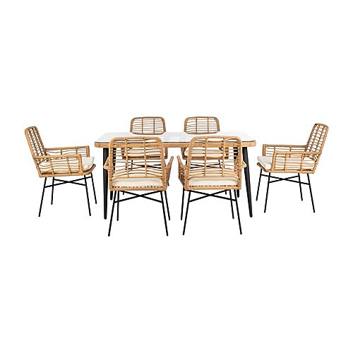 Click here for Safavieh Beson 7-pc. Cushioned Rectangular Dining... prices