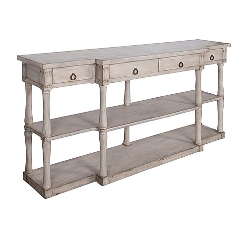 Click here for Stylecraft Wilshire 4-Drawer Console Table  One Si... prices