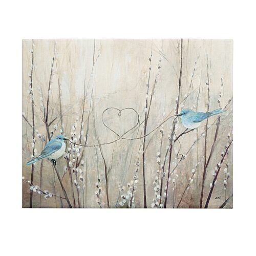 Click here for Stupell Industries Love Birds Heart Shape Canvas A... prices