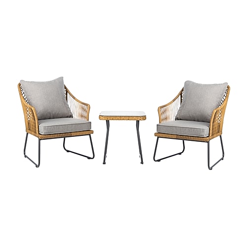 Jensen 3PC Lounge Set - Natural/grey