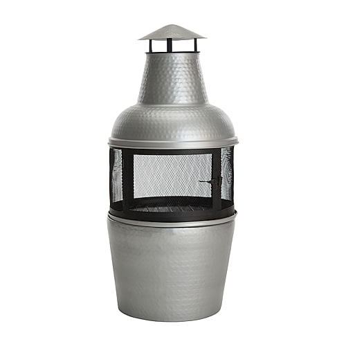 Click here for Safavieh Cartagena Chiminea - Silver/black prices