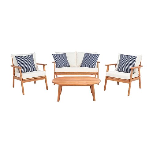 Click here for Safavieh Deacon 4-pc. Conversation Set Cushioned... prices