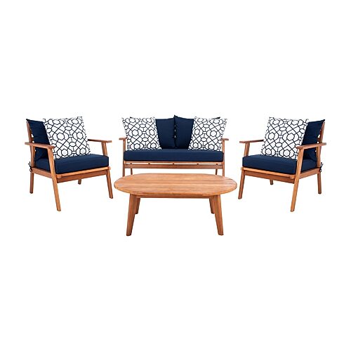 Click here for Safavieh Deacon 4-pc. Conversation Set Cushioned... prices
