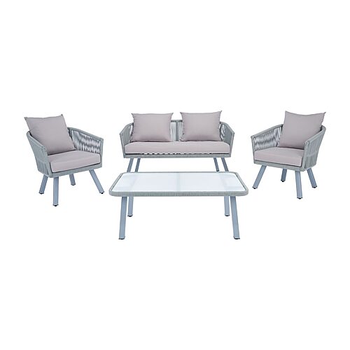 Click here for Safavieh Belmi 4-Piece Outdoor Rope Living Set prices