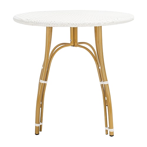 Click here for Rattan Patio Side Table  One Size  White prices