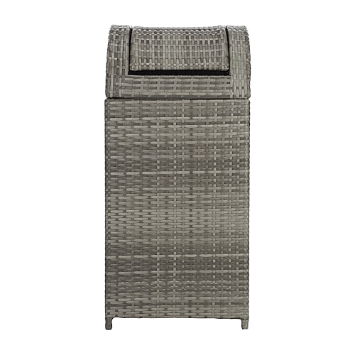 Click here for Wicker Patio Trash Cans  One Size  Gray prices