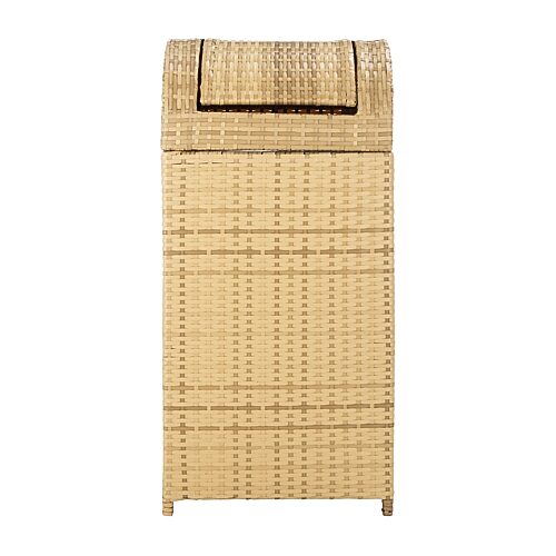 Click here for Wicker Patio Trash Cans  One Size  White prices
