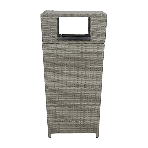 Click here for Patio Wicker Trash Cans  One Size  Gray prices