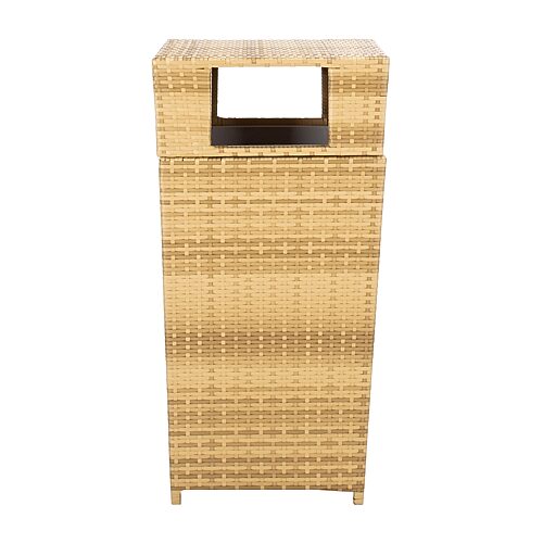 Click here for Patio Wicker Trash Cans  One Size  White prices