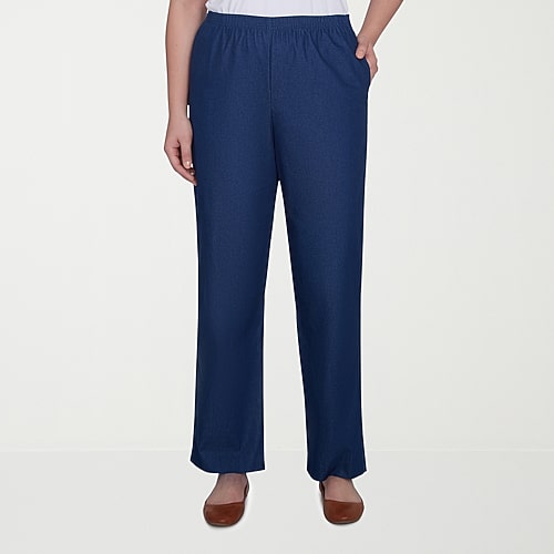 Click here for Alfred Dunner Classics Womens Straight Mid Rise Pu... prices