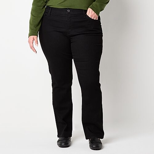 Click here for St. Johns Bay Womens Mid Rise Secretly Slender Str... prices