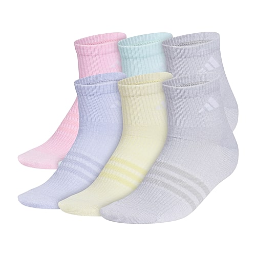 Click here for adidas Big Kid Girls 6 Pair Quarter Ankle Socks  M... prices