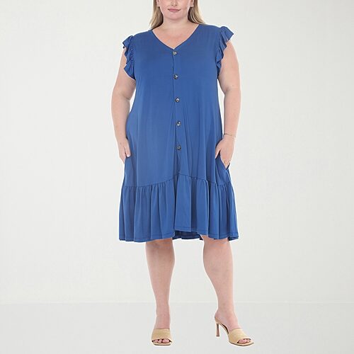 Click here for White Mark Button Front Womens Plus Short Sleeve S... prices