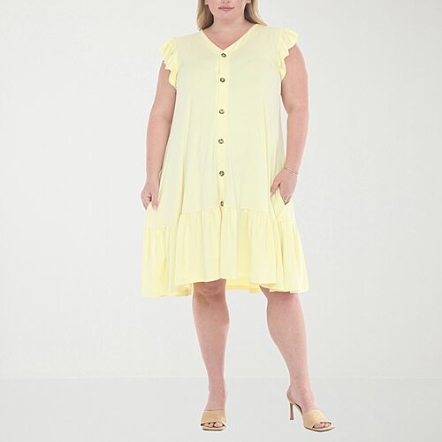 Click here for White Mark Button Front Womens Plus Short Sleeve S... prices