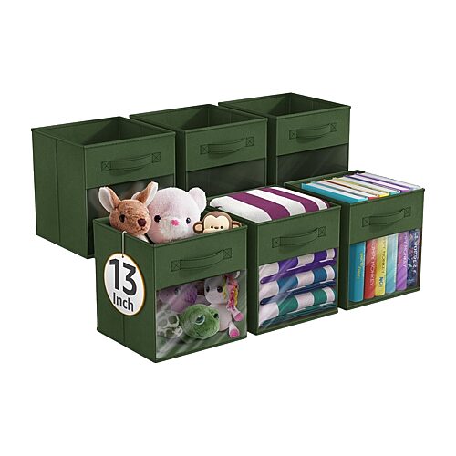 Click here for Sorbus 13 Inch 6 Pack Collapsible Fabric Storage B... prices