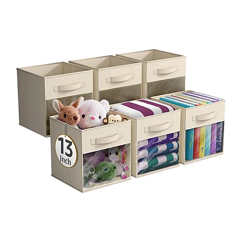 Click here for Sorbus 13 Inch 6 Pack Collapsible Fabric Storage B... prices
