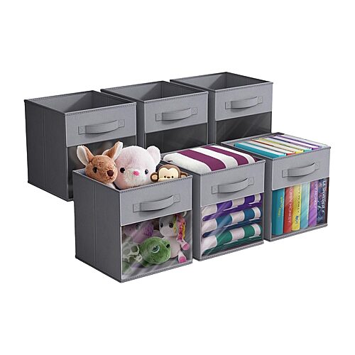 Click here for Sorbus 11 Inch 6 Pack Collapsible Fabric Storage B... prices