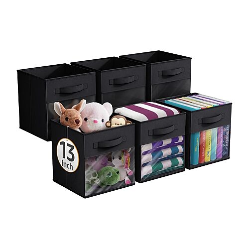 Click here for Sorbus 13 Inch 6 Pack Collapsible Fabric Storage B... prices