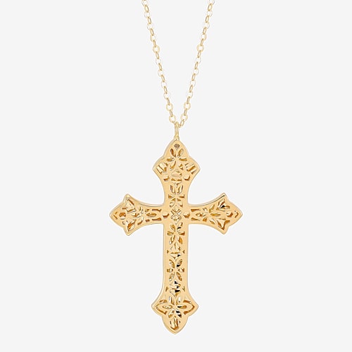 Click here for Made in Italy Cross Womens 10K Gold Cross 16 Inch... prices