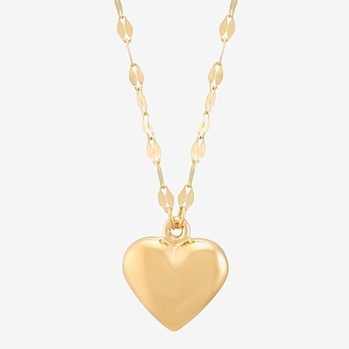 Click here for Limited Quantities! Womens 14K Gold Heart 18 Inch... prices