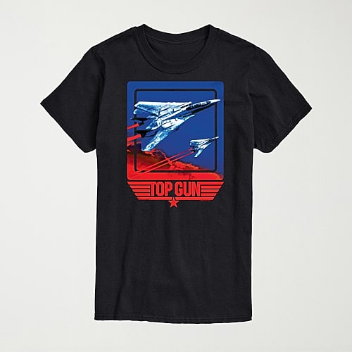 Click here for Airwaves Mens Top Gun Jet Short-Sleeve Graphic T-S... prices