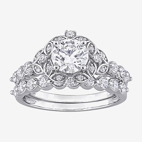 Click here for Womens Lab Created White Moissanite Sterling Silve... prices