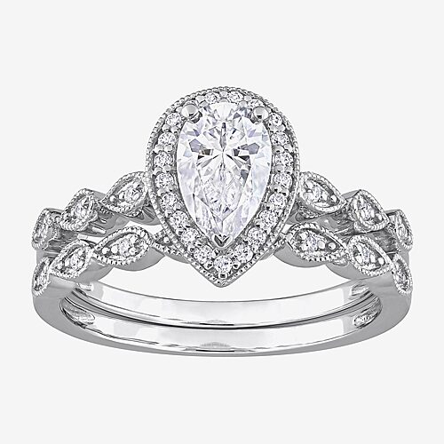 Click here for Womens 1 1/6 CT. T.W. Lab Created White Moissanite... prices