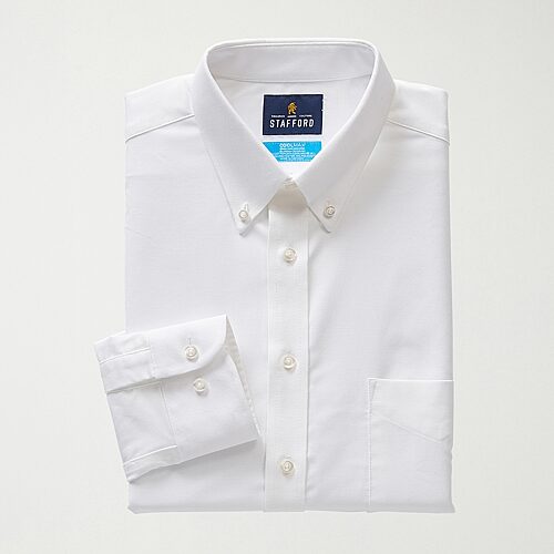 Click here for Stafford Big and Tall Coolmax All Season Oxford Me... prices