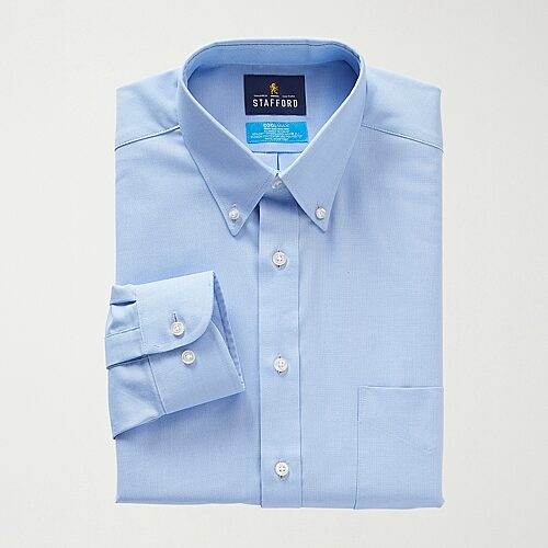 Click here for Stafford Big and Tall Coolmax All Season Oxford Me... prices