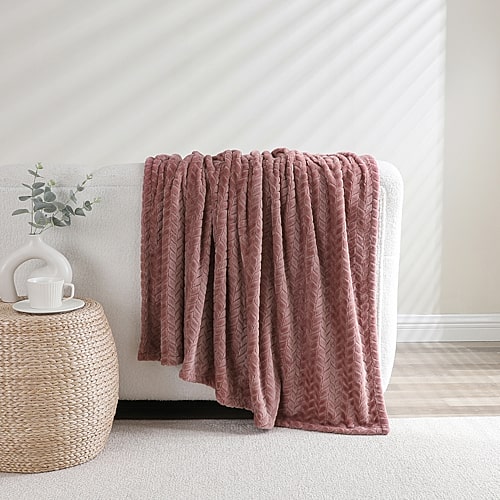 Click here for Echo Plush Throw  One Size  Pink prices