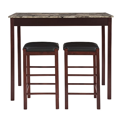 Click here for Linon Faux Stone Paper Wrapped Top 3-pc. Pub Set... prices