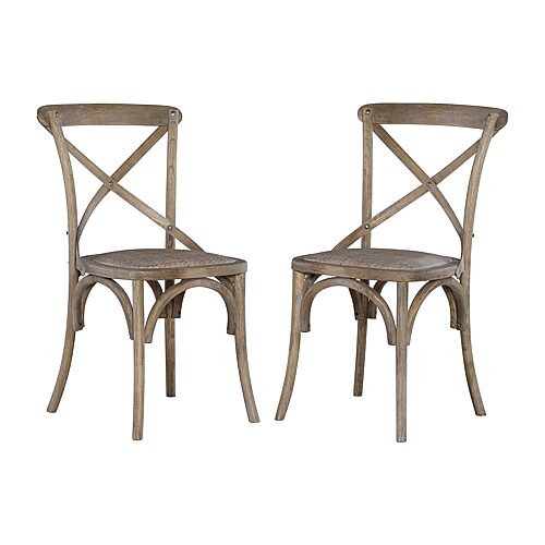 Click here for Bentwood Set of 2 Dining Chairs  One Size  Gray prices