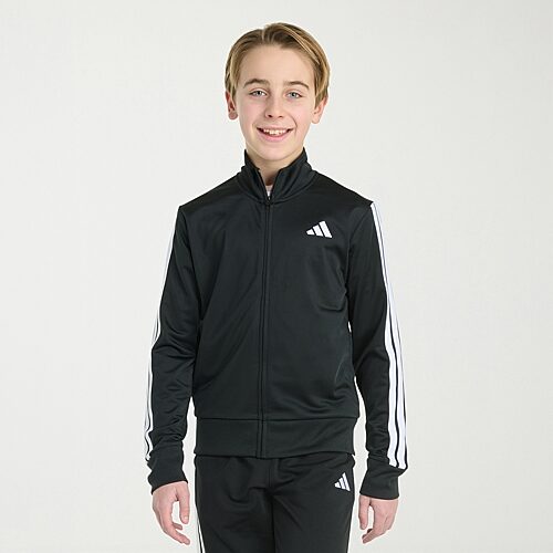 Click here for adidas Big Boys Long-Sleeve Full-Zip Essential Tri... prices