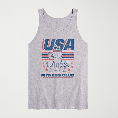 Click here for Novelty Mens Crew Neck Sleeveless Garfield Tank To... prices