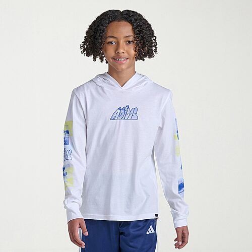 Click here for adidas Big Kid Boys Hooded Long Sleeve Regular Fit... prices