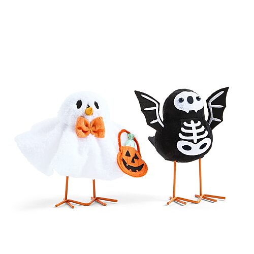 Click here for Layerings Skeleton And Ghost Bird Set Halloween Fi... prices